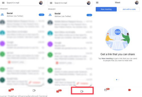 كيف تقوم بالانضمام إلى اجتماع Google Meet باستخدام تطبيق Gmail بشكل مباشر؟ | AraMobi اراموبي